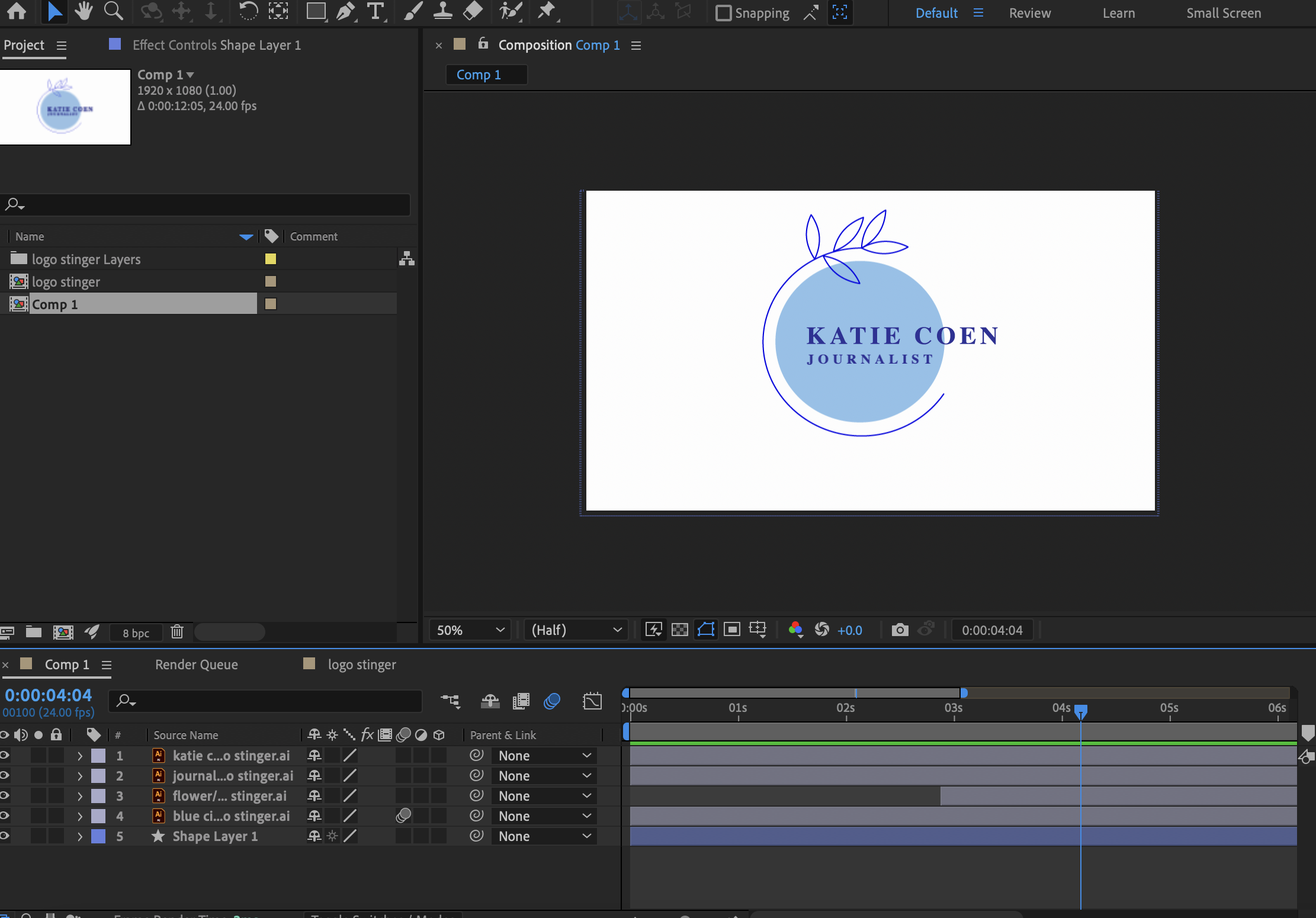 Motion for Promotion: Logo Stinger – Katie Coen